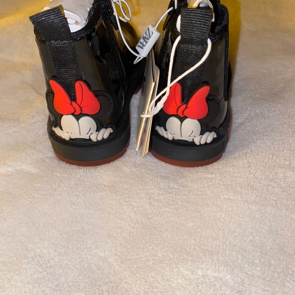 Zara | Shoes | Minnie Mouse Booties By Zara | Poshmark